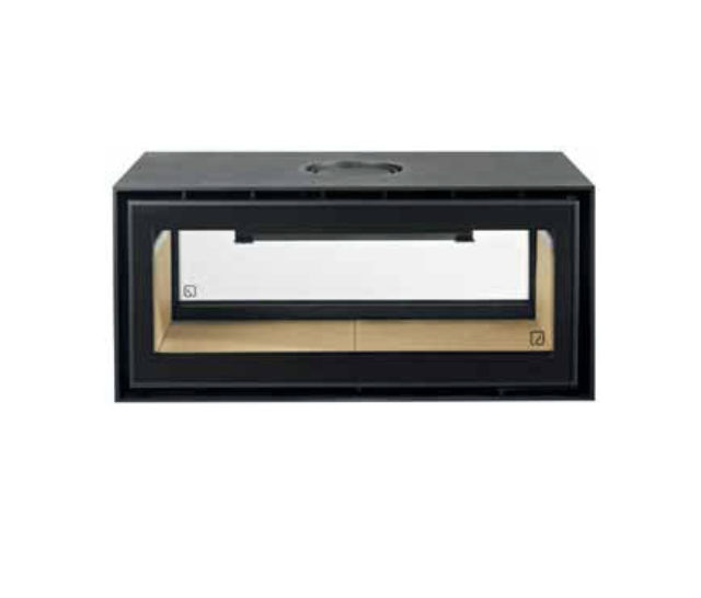 ADF Linea Duo 100 Insert Wood Heater - Wignells Heating & Cooking