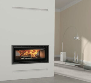 ADF Linea Duo 100 Insert Wood Heater - Wignells Heating & Cooking