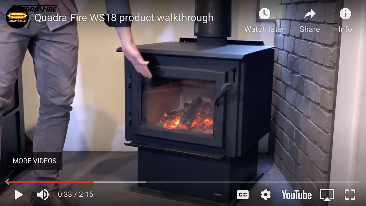 Heatilator Eco-Choice WS18 Wood Heater - Wignells Heating & Cooking Heatilator Eco-Choice WS18 Wood Heater - Wignells Heating & Cooking