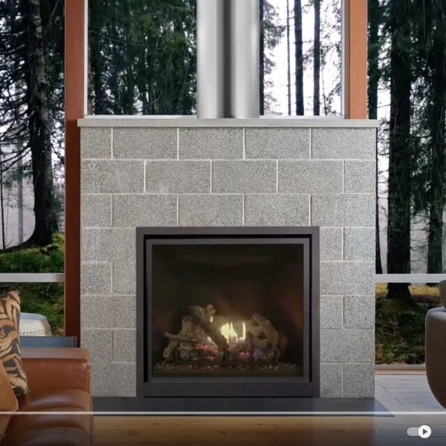Lopi ProBuilder 36 Clean Face Gas Fireplace - Wignells Heating