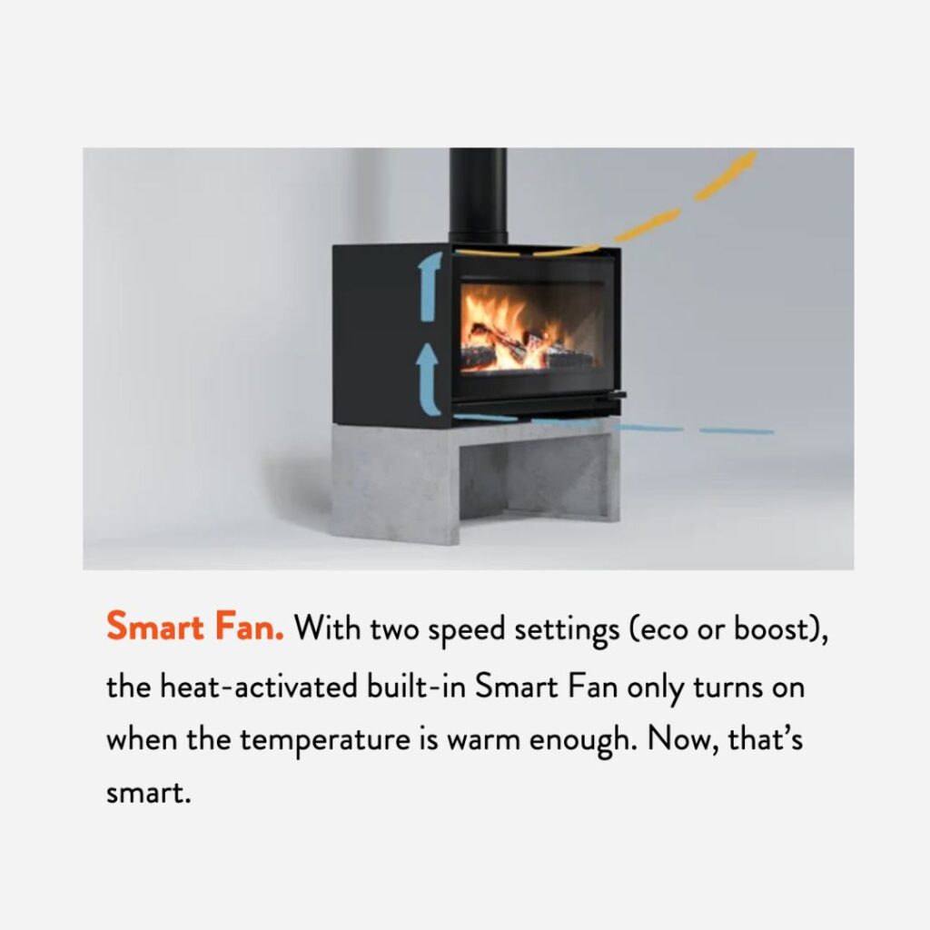 Escea TFS650 Freestanding Wood Fireplace - Wignells Heating