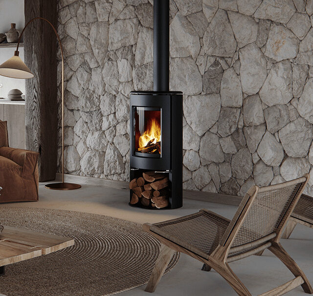 Nectre Form 2 Freestanding Wood Heater - Wignells Heating