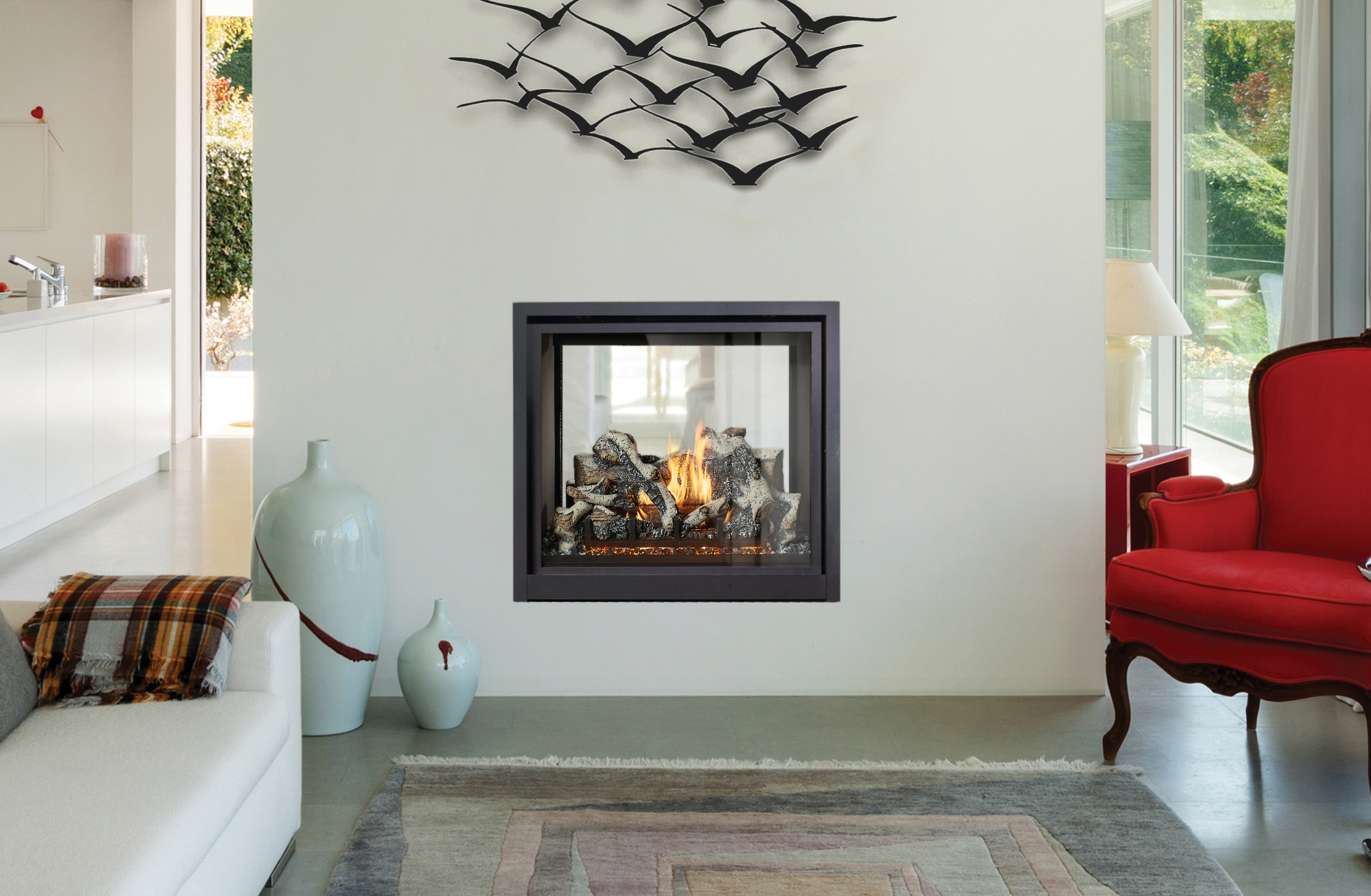 Introducing a new Lopi double-sided gas fireplace!